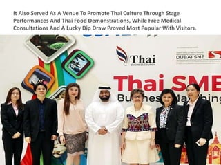 Thailand trade fair for sm es uae, | PPTX
