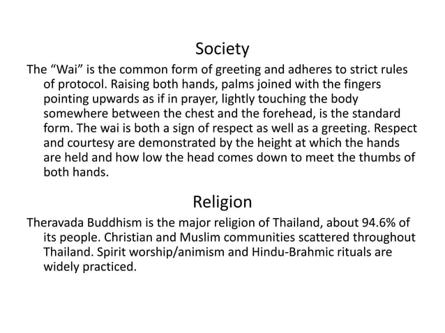 Thai language class presentation | PPTX