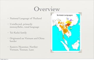 National Language Of Thailand