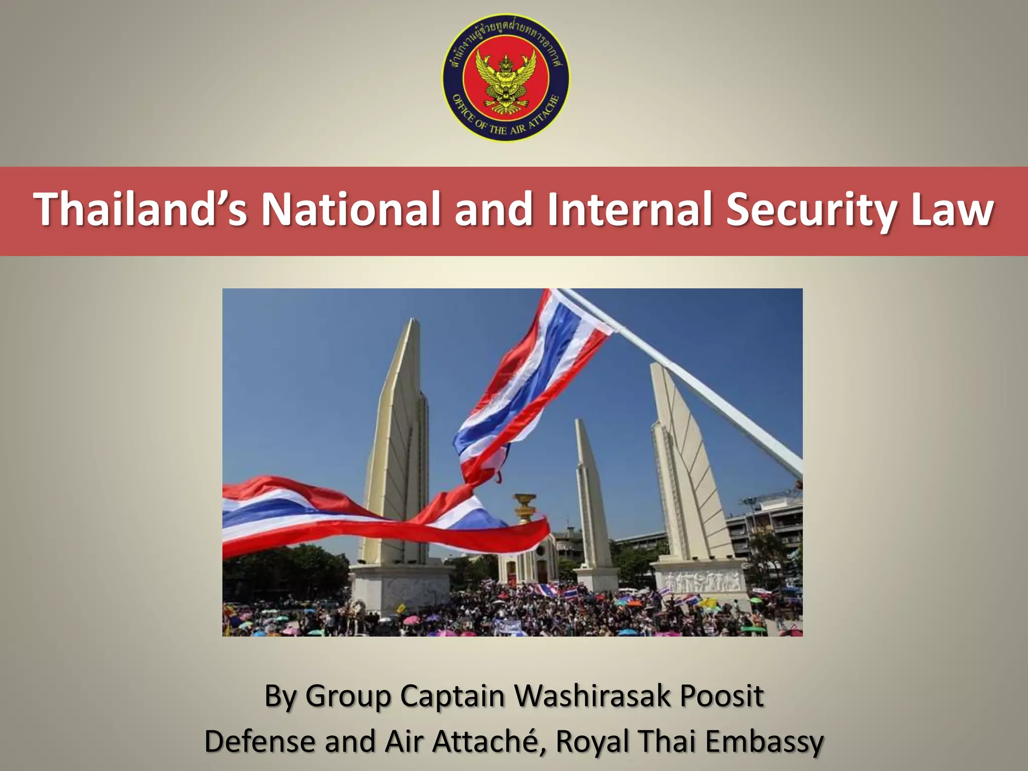 Thai National Security Law | PPTX