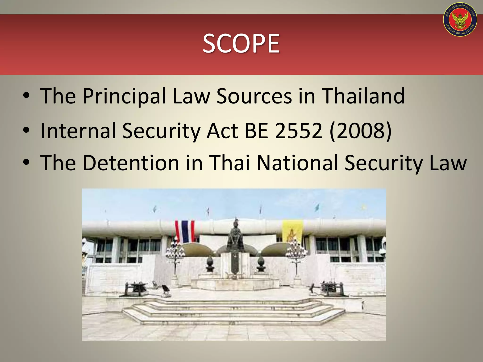 Thai National Security Law | PPTX