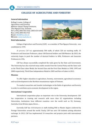 Thai nguyen university newsletter vol 2 | PDF