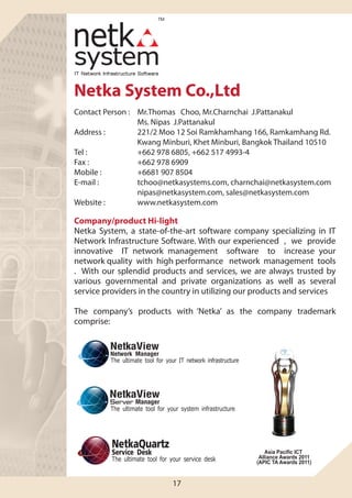 Communic Asia 2012_Thailand Pavilion Exhibitor Booklet | PPT