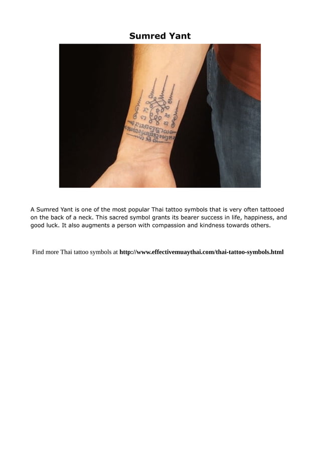 Thai Tattoo Symbols And Meanings thai-tattoo-symbols-and-meanings
