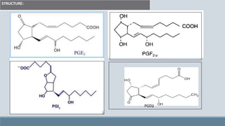 Prostaglandin and it's pharmacological role | PPTX | Endocrine and ...