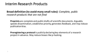 Thakur Interim Research Products | PPT