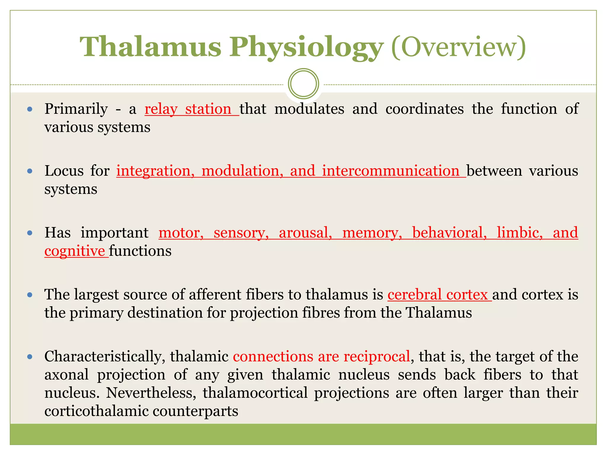 Thalamus | PPTX