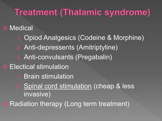 Thalamus, its functions and thalamic syndrome | PPTX