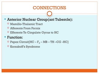 THALAMUS (1).pptx the major relay station | PPT