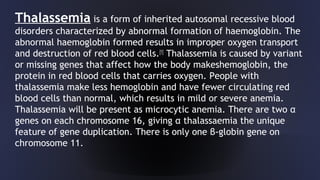 Thalassemia | PPT
