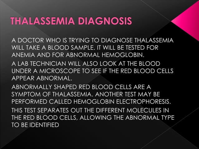 Thalassemia, blood,disorder,hemoglobin,red .cells | PPTX