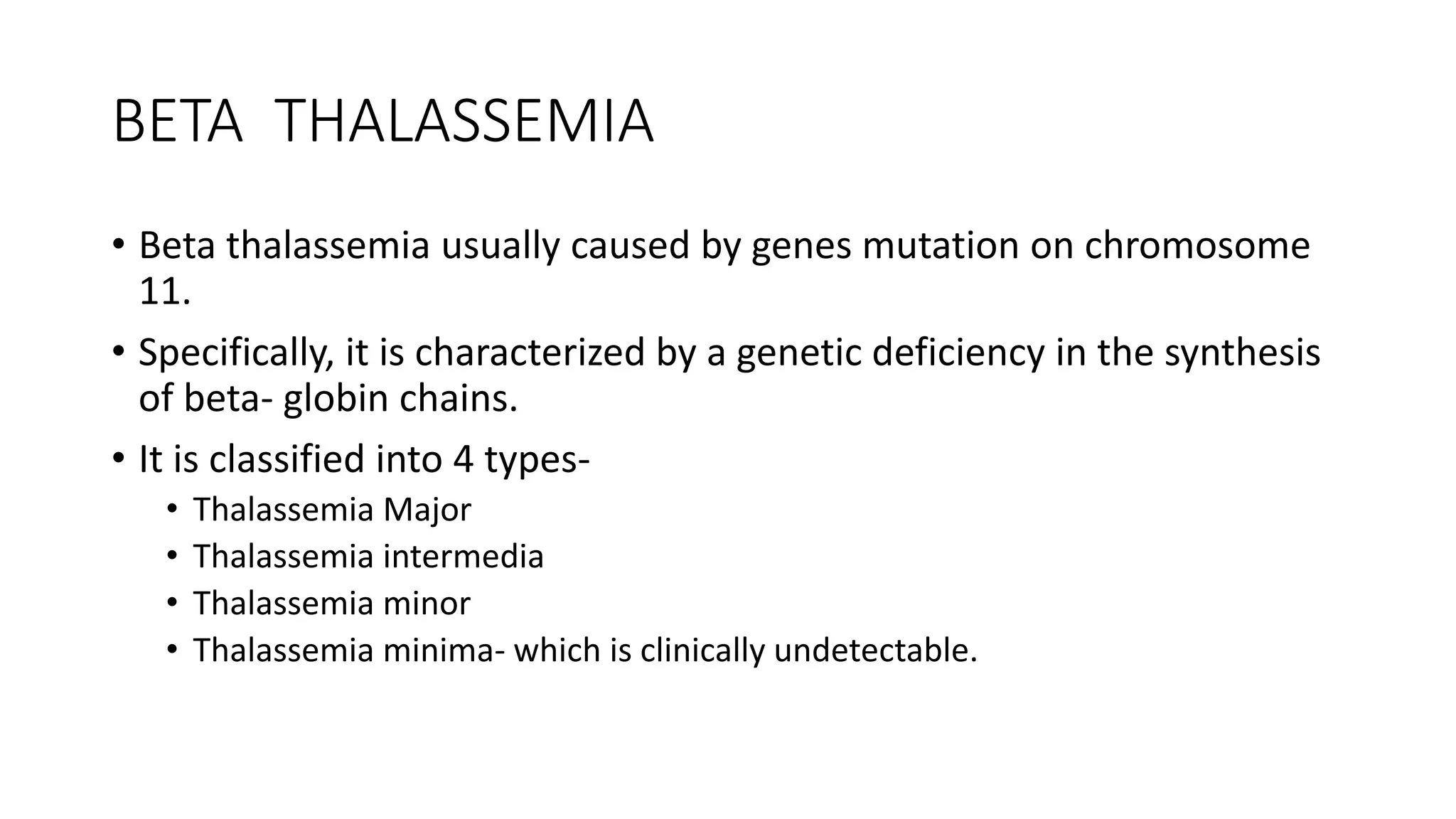 Thalassemia | PPTX