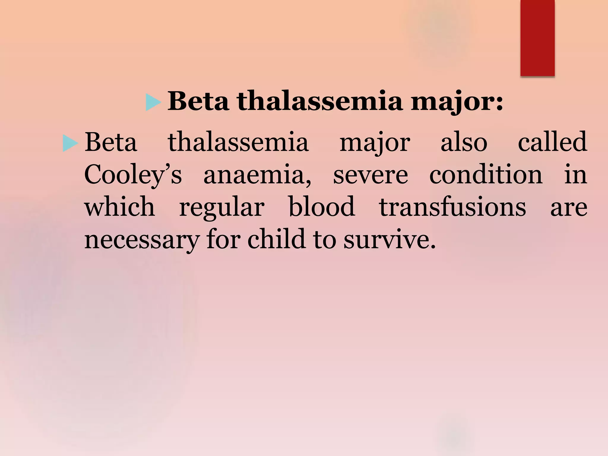 Thalassemia | PPTX