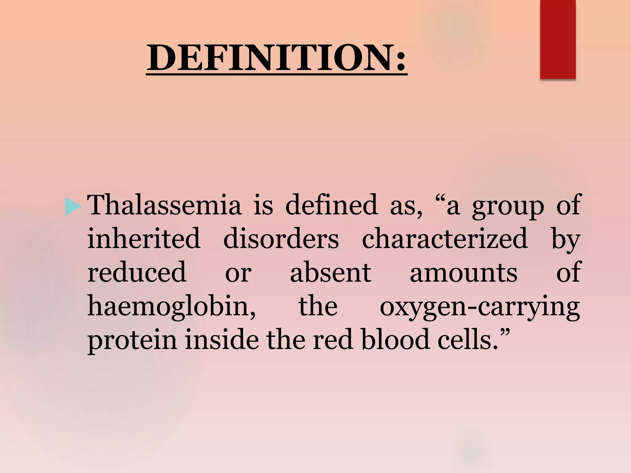 Thalassemia | PPTX