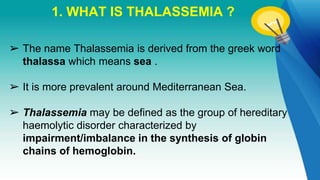 Thalassemia Case Presentation | PPTX
