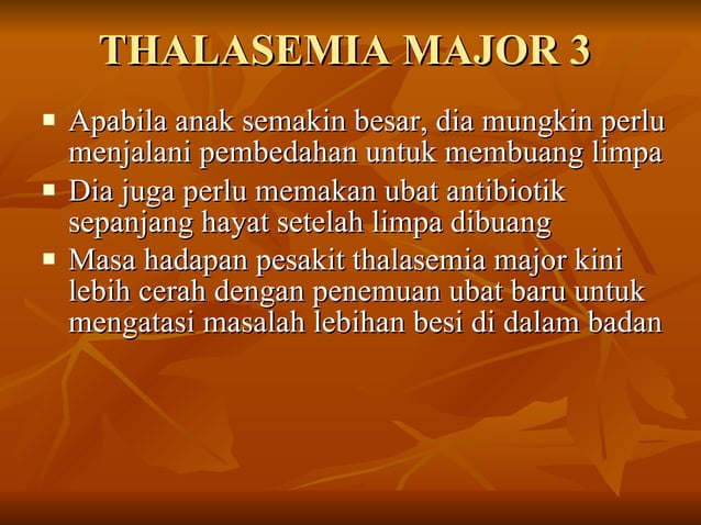 Thalassemia | PPT