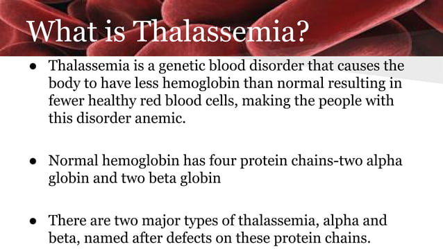 Thalassemia research project | PDF