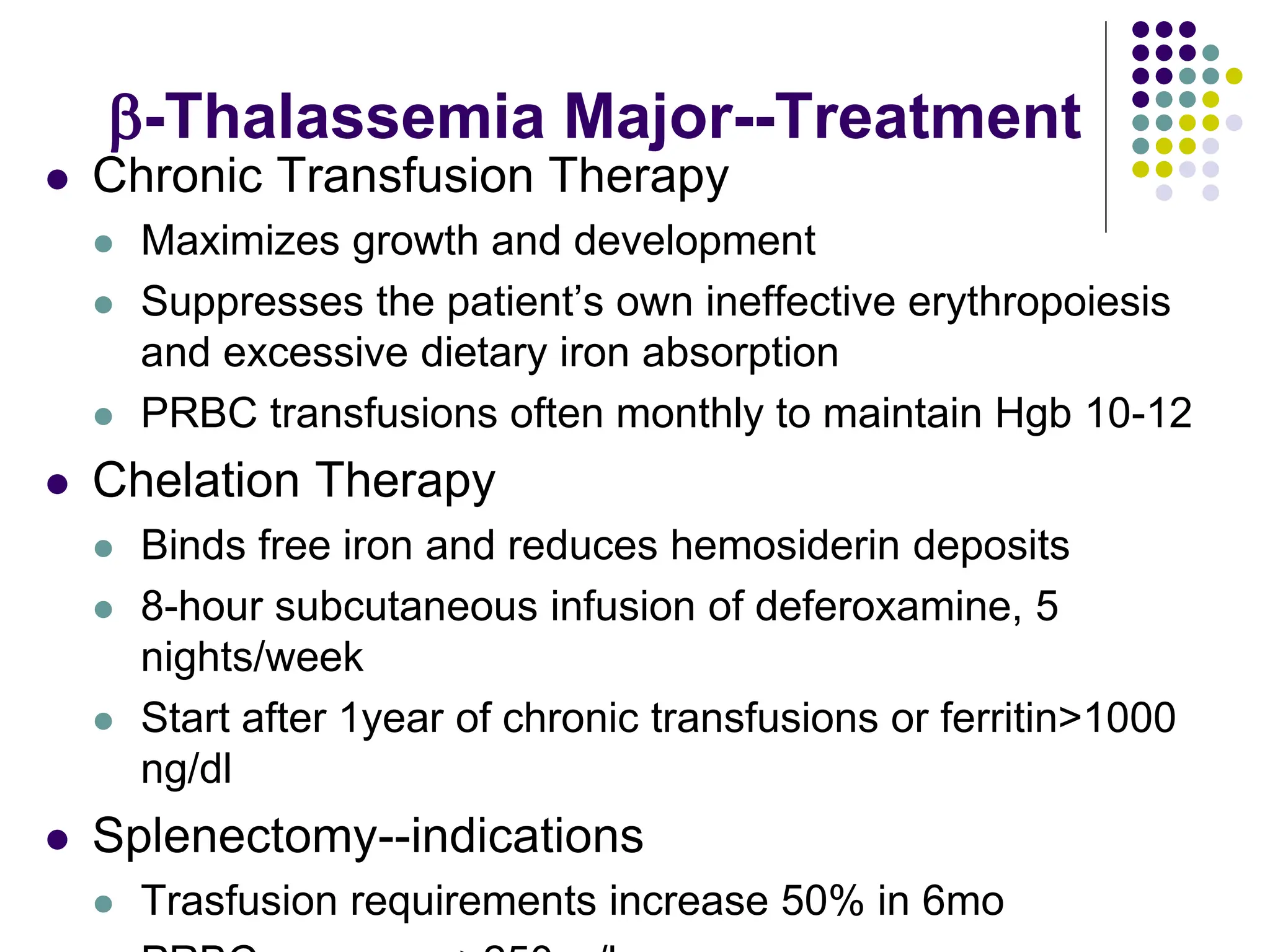Thalassemia treatment .pdf | Blood Disorders | Diseases and Conditions
