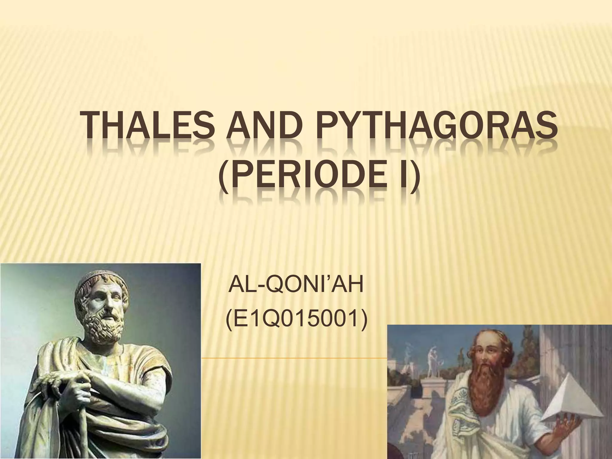 Thales and pythagoras | PPT