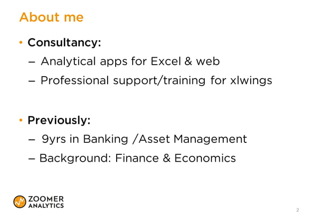 Python. Finance. Excel. - The Thalesians | PPT | Free Download