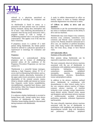 Thalidomide Capsule USP Taj Pharma SmPC | PDF