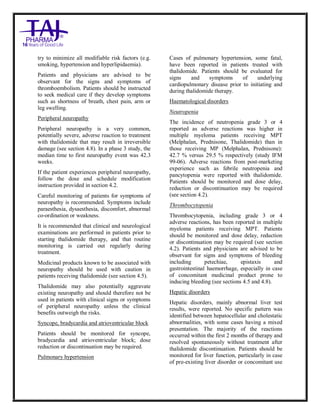 Thalidomide Capsule USP Taj Pharma SmPC | PDF