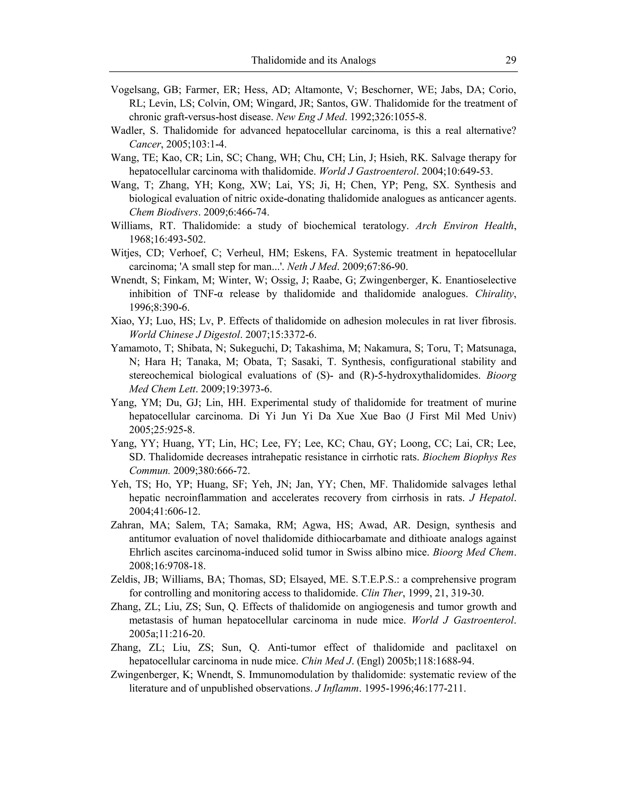 Thalidomide and liver cirrhosis | PDF