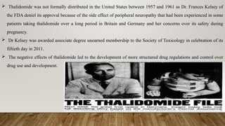 Thalidomide drugs disaster 1953 history. | PPTX