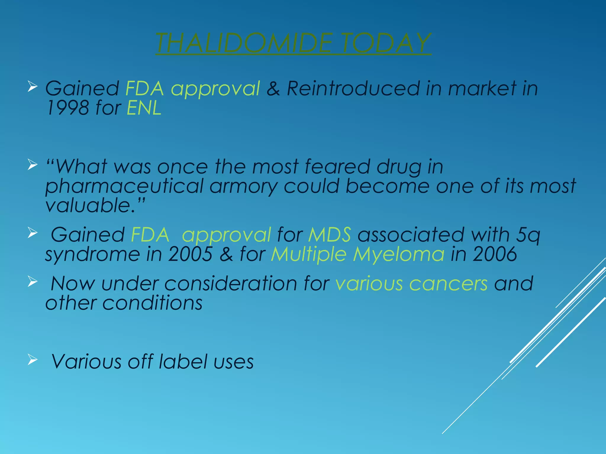 Thalidomide ppt | PPT