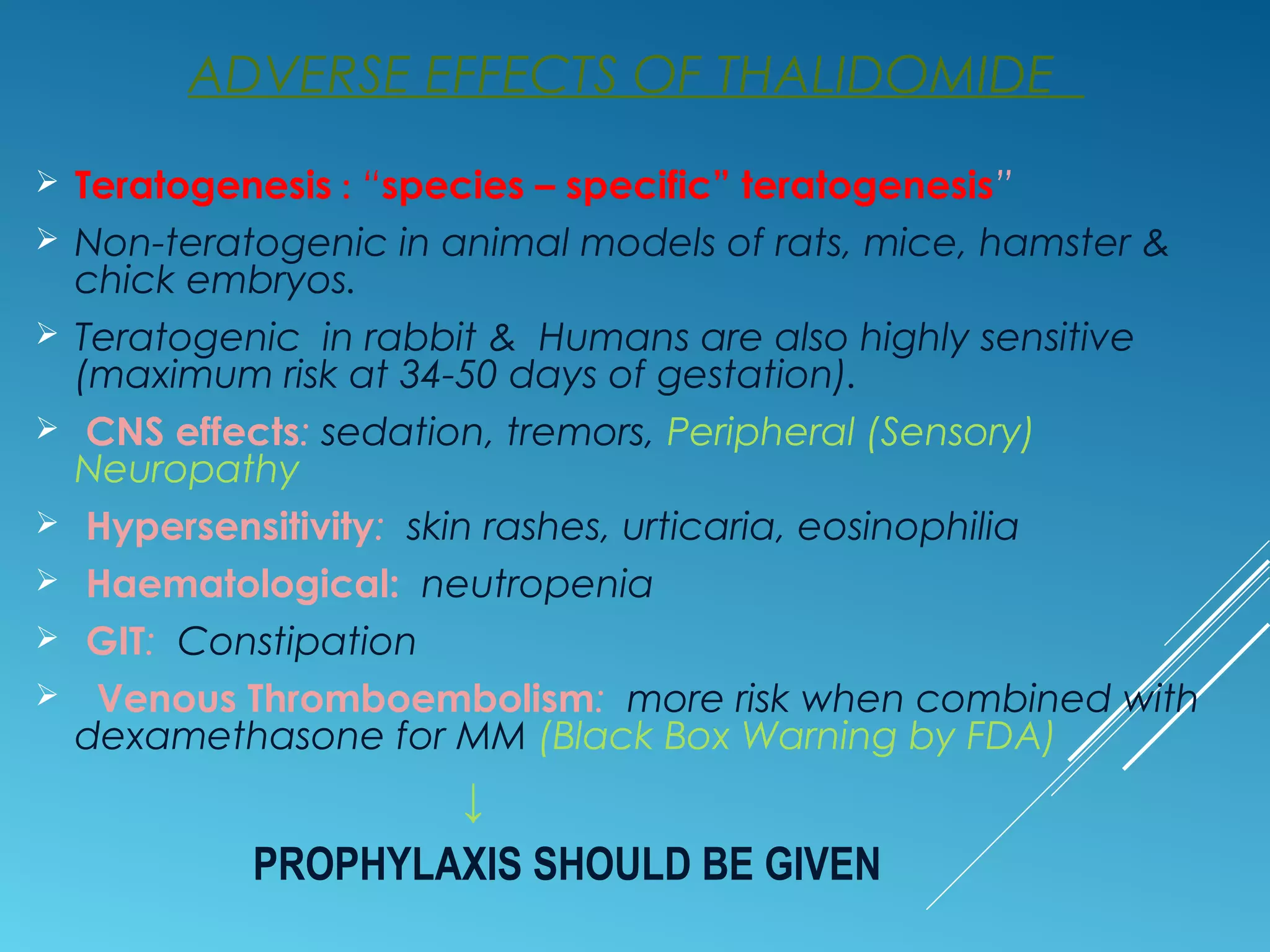 Thalidomide ppt | PPT