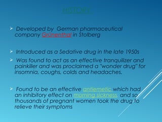 Thalidomide ppt | PPT
