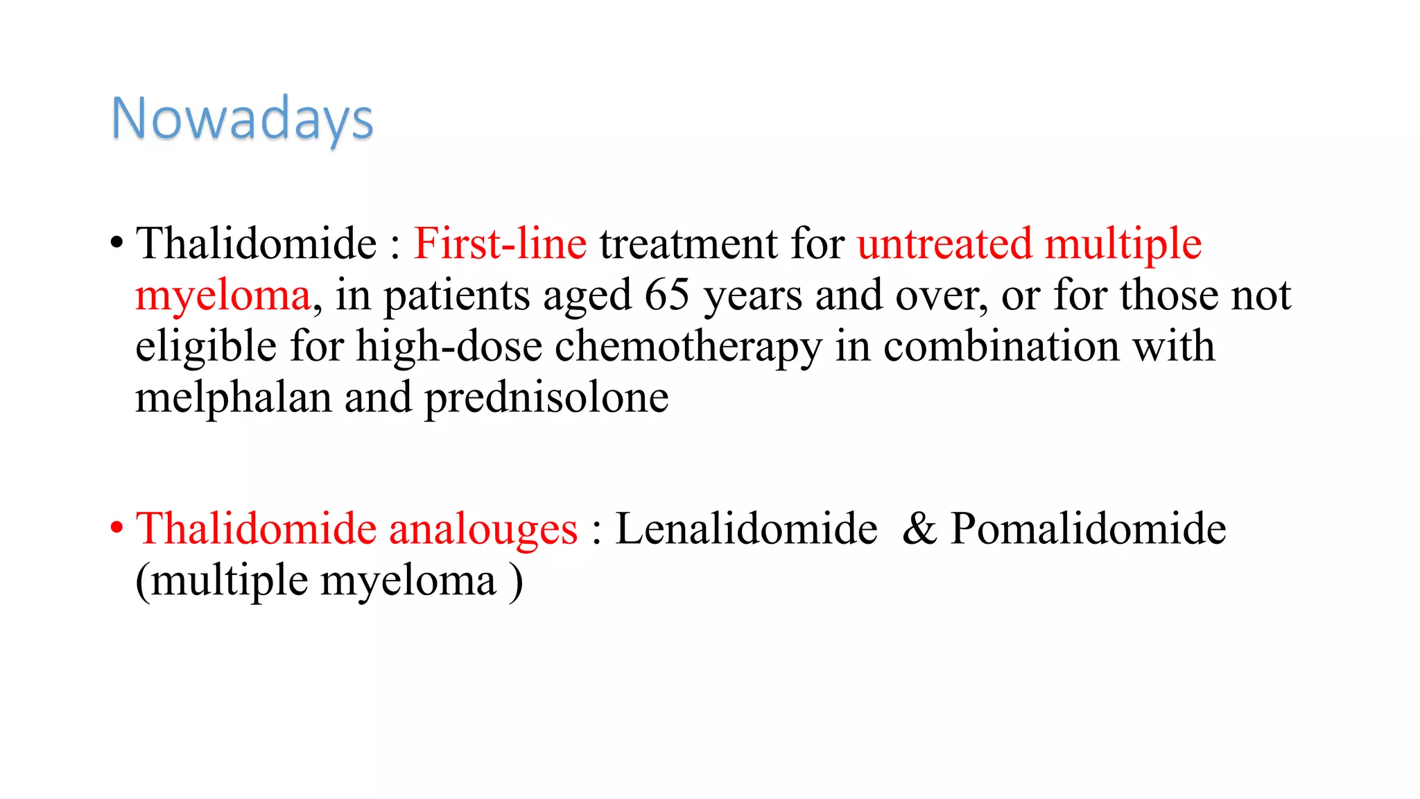 Thalidomide story | PPTX