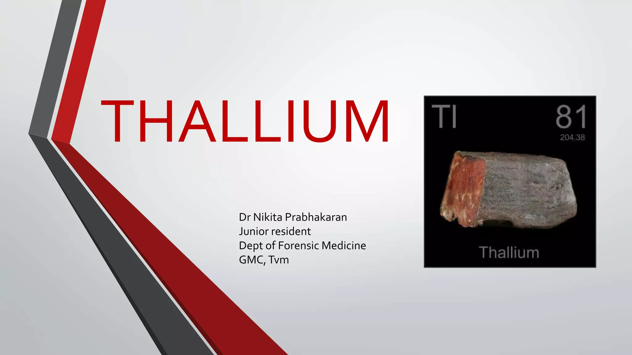 Thallium | PPTX