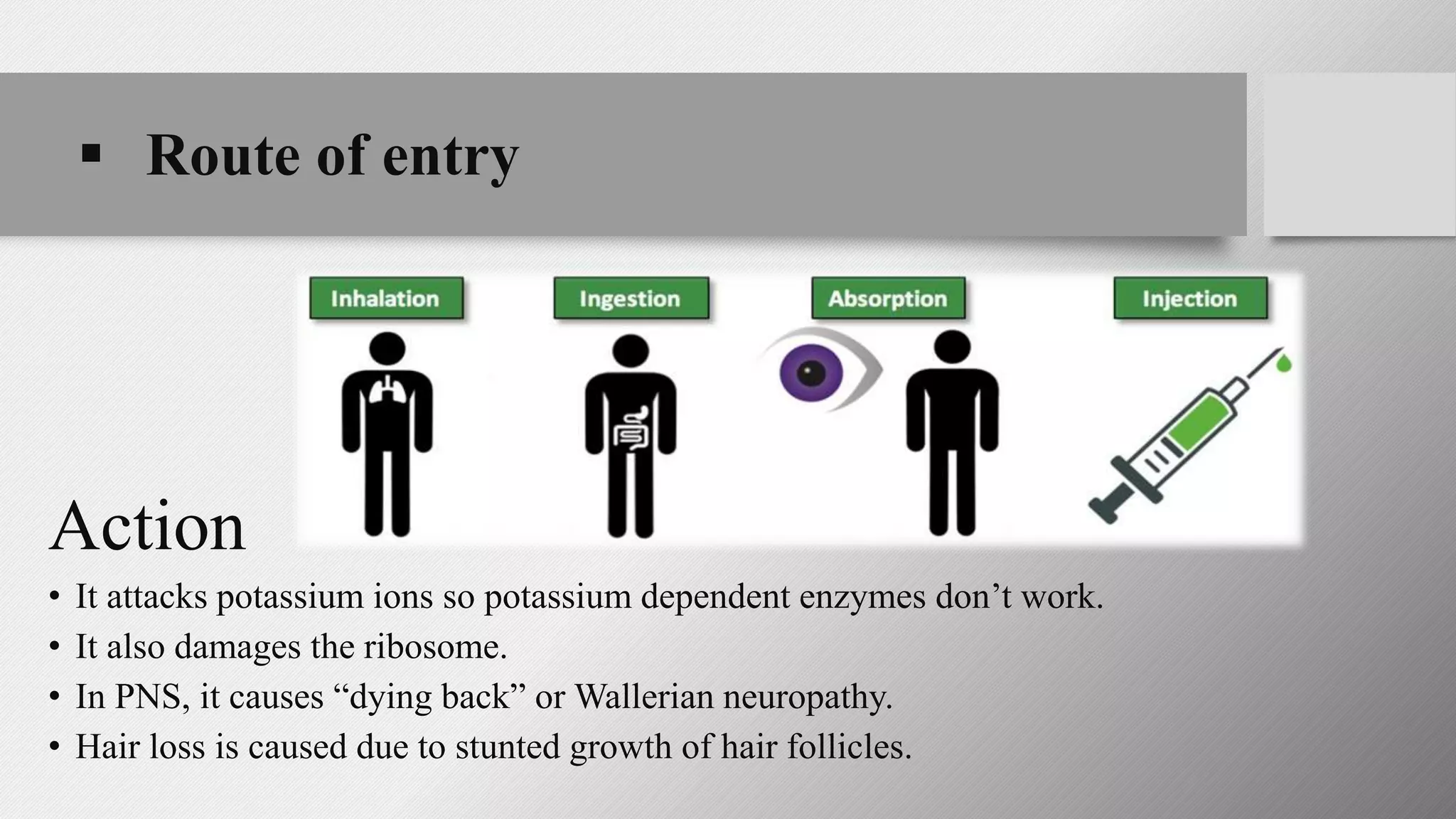 Thallium poisoning | PPTX