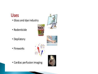 Thallium toxicity | PPTX