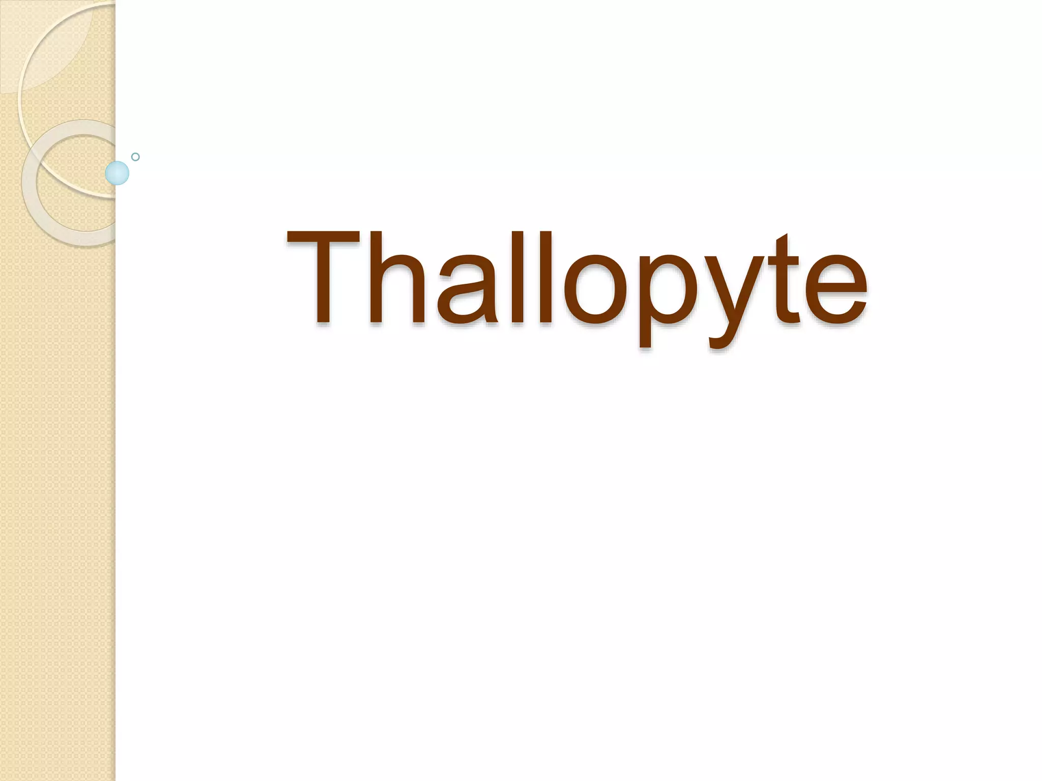 Thallopyte | PPTX