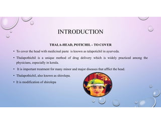 Thalopothichil (Shirolepa) | PDF