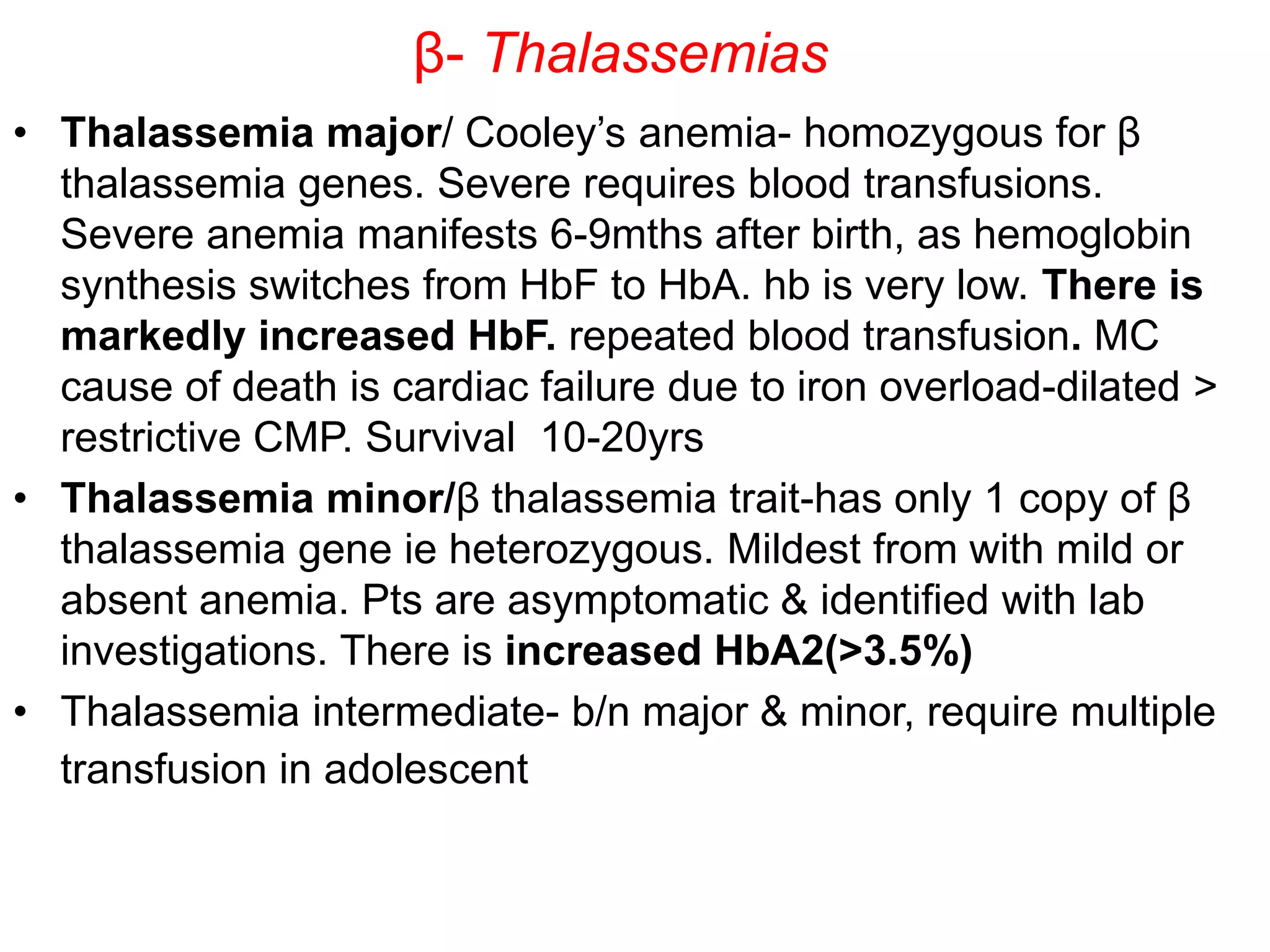 thalassemia and sickle cell disease | PPT
