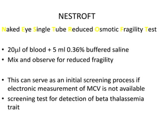 thalassemia and sickle cell disease | PPT