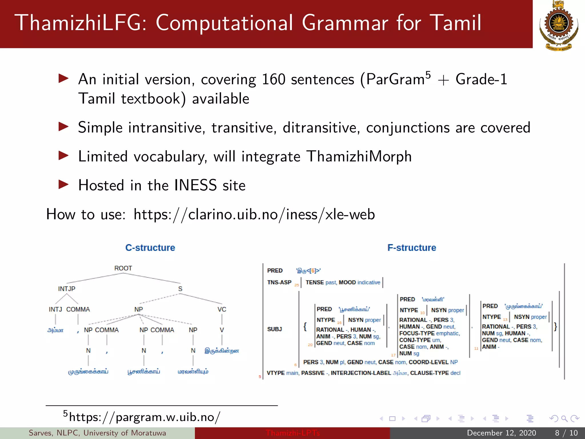 Thamizhi Language Processing Tools | PDF