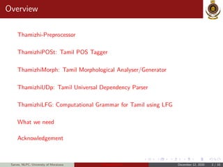 Thamizhi Language Processing Tools | PDF
