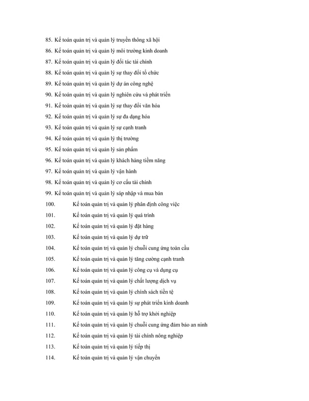 Tham Khảo 200 Đề Tài Tiểu Luận Lớp Chuyên Viên Về Kế Toán Mới Nhất Hiện Nay | PDF