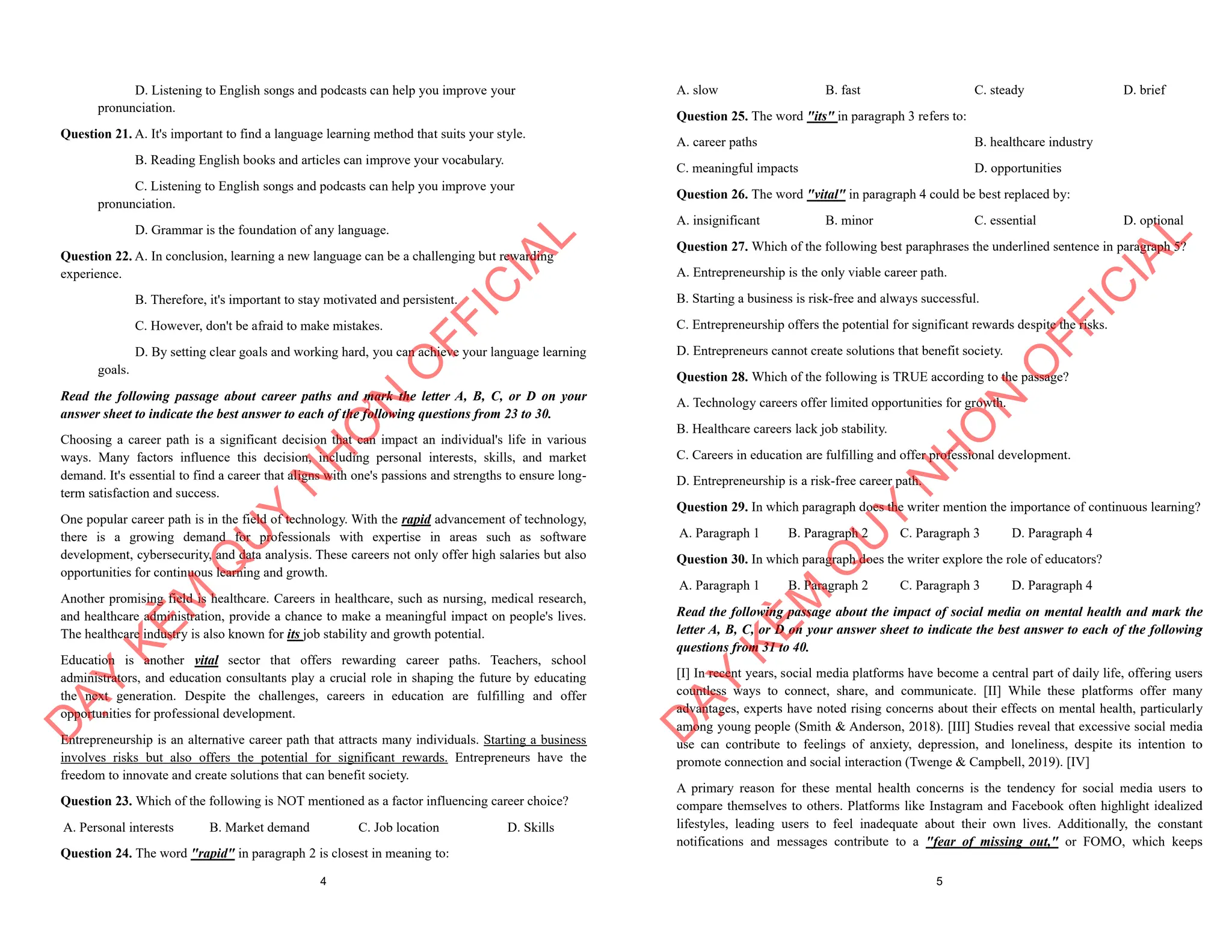 ĐỀ THAM KHẢO THEO MINH HỌA 2025 LUYỆN THI TỐT NGHIỆP TRUNG HỌC PHỔ ...