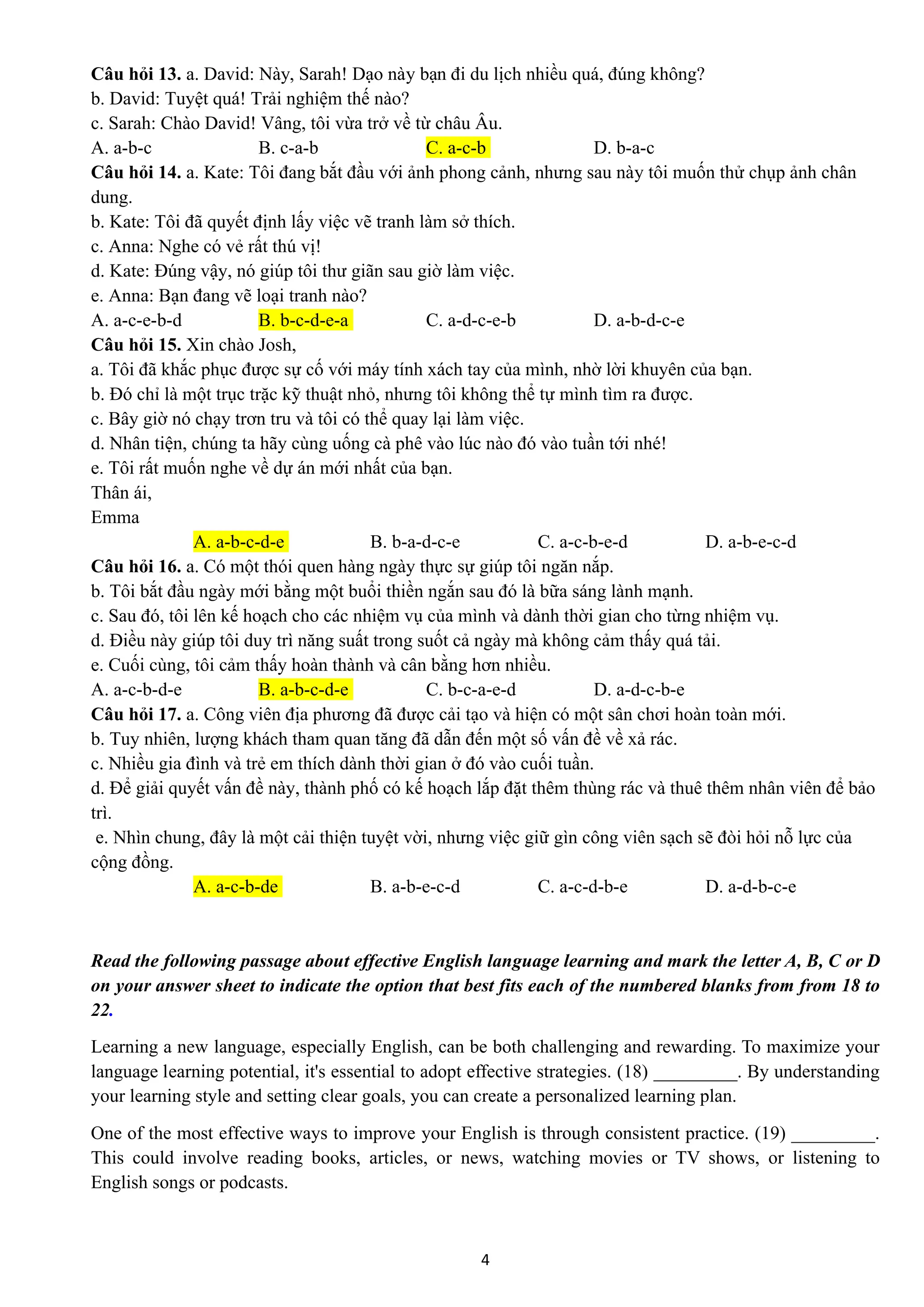ĐỀ THAM KHẢO THEO MINH HỌA MỚI NHẤT 2025 LUYỆN THI TỐT NGHIỆP TRUNG HỌC PHỔ THÔNG MÔN TIẾNG ANH ...