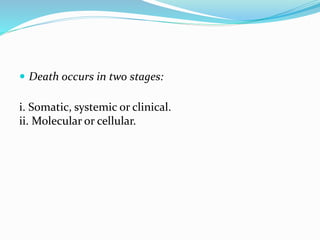 Thanatology / Forensic Medicine | PPTX