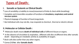 thanatology-death. Forensic Medicine pptx | PPTX