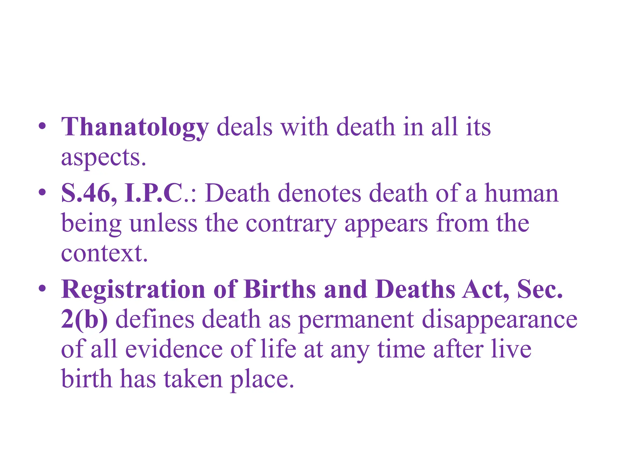 Thanatology & Post-Mortem Changes forensic medicine and toxicology | PDF