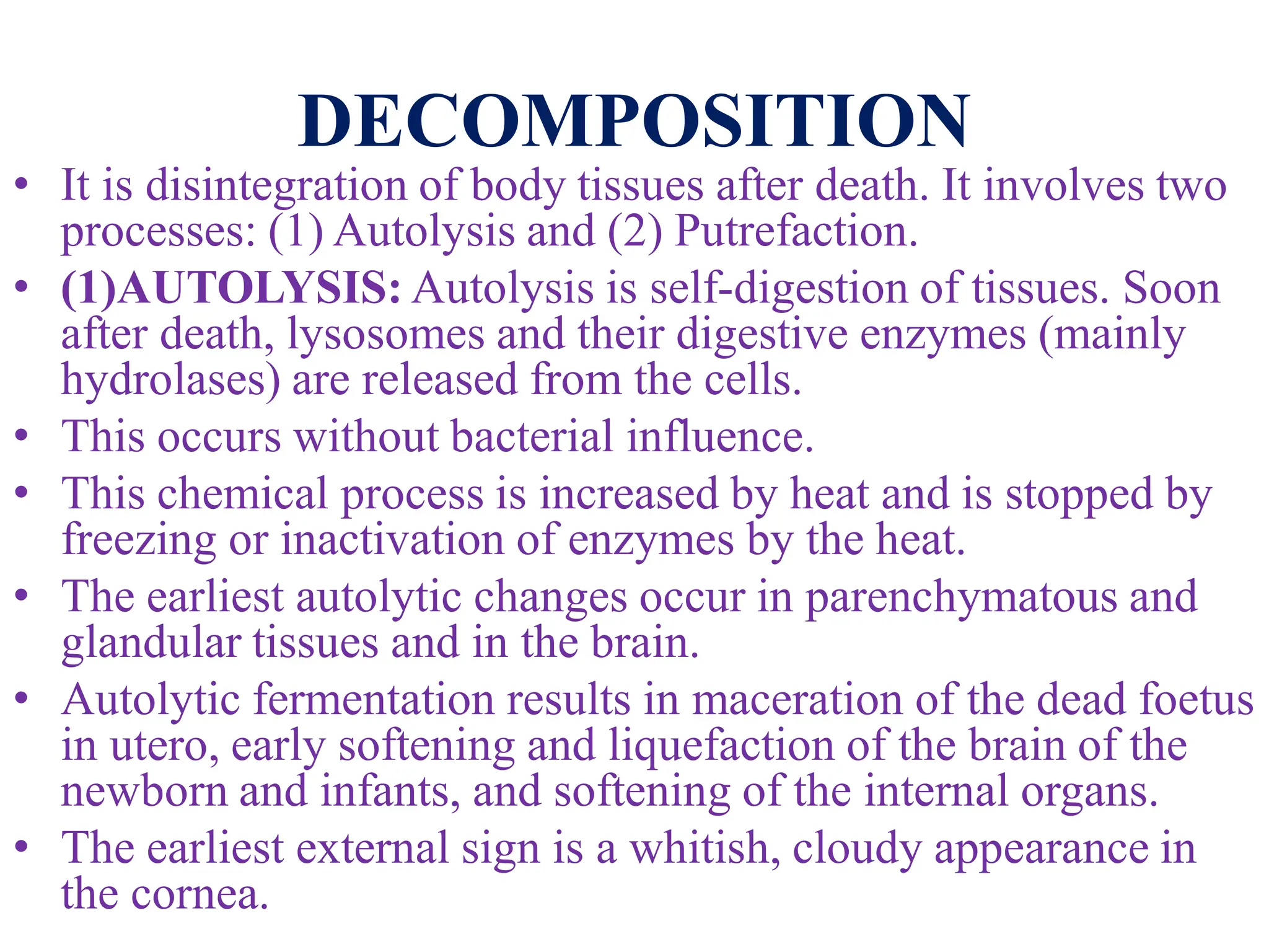 Thanatology & Post-Mortem Changes forensic medicine and toxicology | PDF