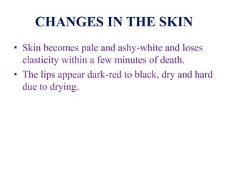 Thanatology & Post-Mortem Changes forensic medicine and toxicology | PDF
