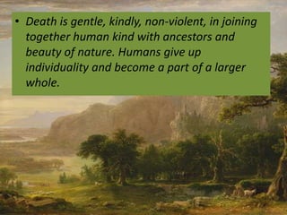 Thanatopsis - William Cullen Bryant | PPTX